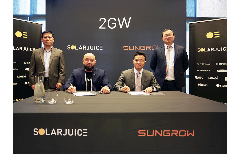 Sungrow Signs Australia’s Largest Distribution Agreement of 2 GW with ...