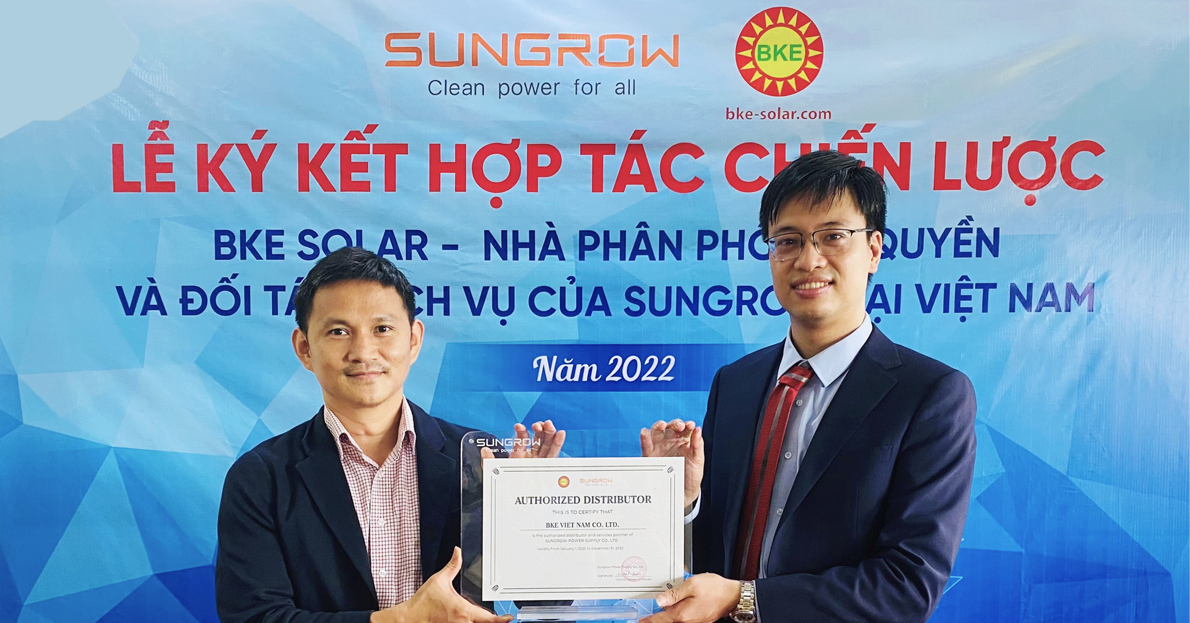 Sungrow Signs BKE as Its Distributor and Service Partner in Vietnam ...